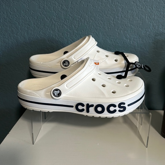 CROCS | Shoes | Nwt Crocs White Black | Poshmark